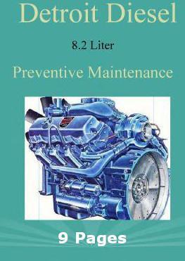 Detroit Diesel 8.2 liter specs, bolt torques and manuals